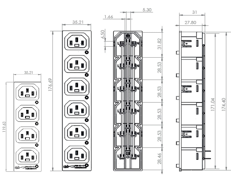 IEC-Locking Power Outlets - Schaffner | Mouser