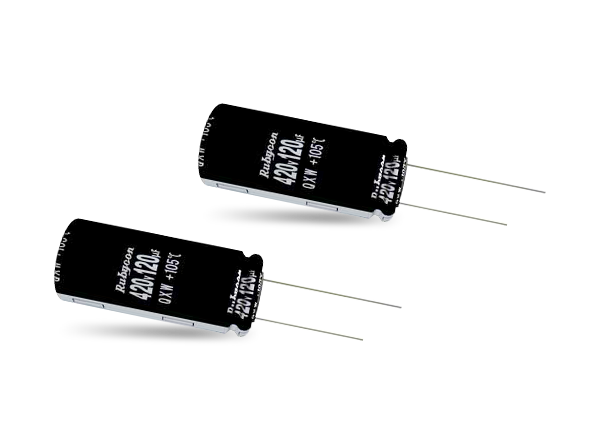 QXW Radial Lead Aluminum Electrolytic Capacitors - Rubycon | Mouser