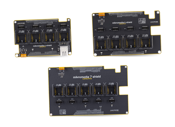 Mikromedia Capacitive Shields - Mikroe | Mouser