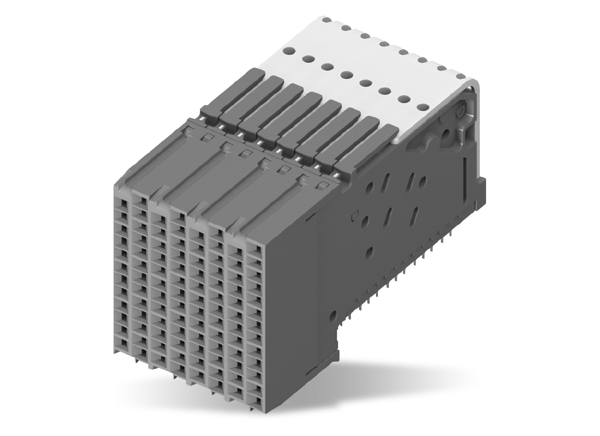 XCede® HD HDTF Right-Angle Backplane Receptacles - Samtec | Mouser