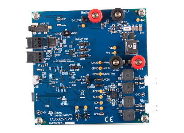 TAS5825PEVM Evaluation Module - TI | Mouser