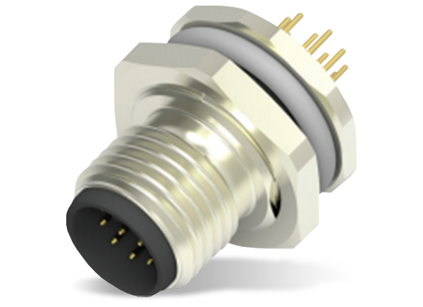 M12 PCB-Panel 8- & 12-Pin Connectors - TE | Mouser