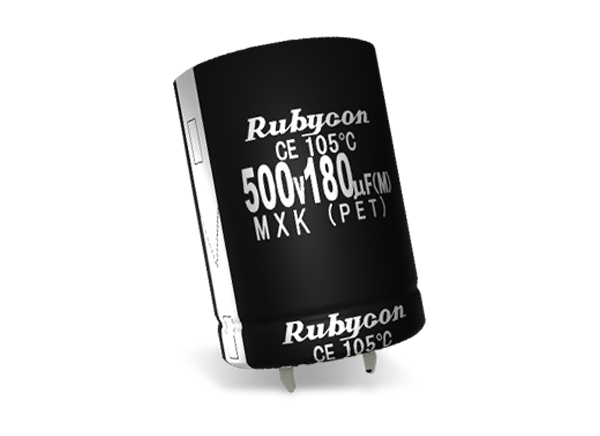 MXK Snap-In Aluminum Electrolytic Capacitors - Rubycon | Mouser