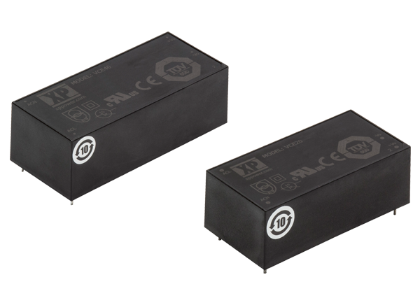 VCE20 & VCE40 20W, 40W PCB Mount AC/DC Modules - XP Power | Mouser
