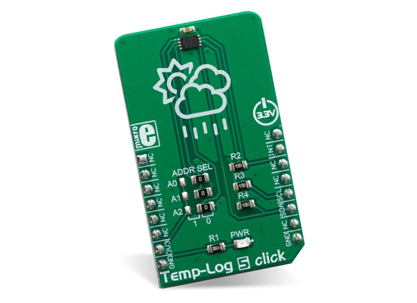 MIKROE-3442 Temp-Log 5 Click Board - Mikroe | Mouser