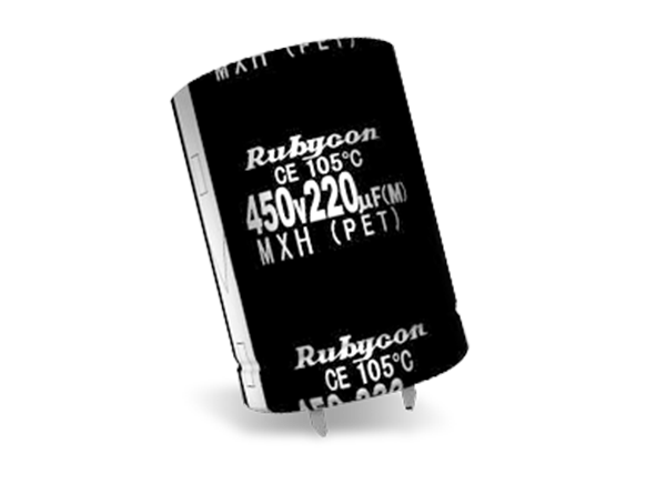 MXH Snap-In Aluminum Electrolytic Capacitors - Rubycon | Mouser