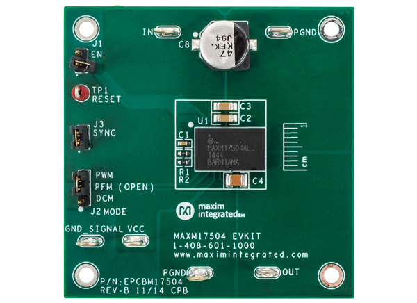 MAXM17504EVKIT Evaluation Kit - Analog Devices / Maxim Integrated | Mouser