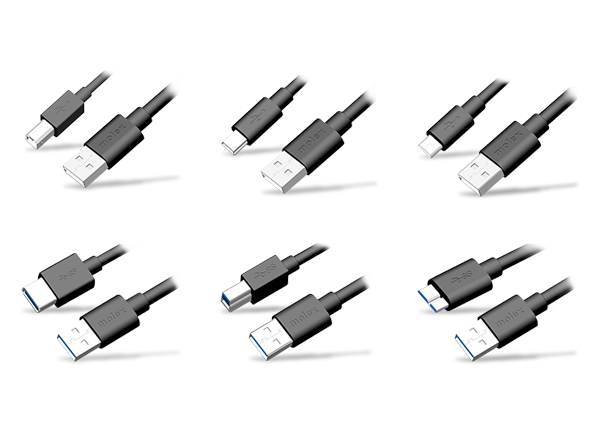 USB Cable Assemblies - Molex | Mouser