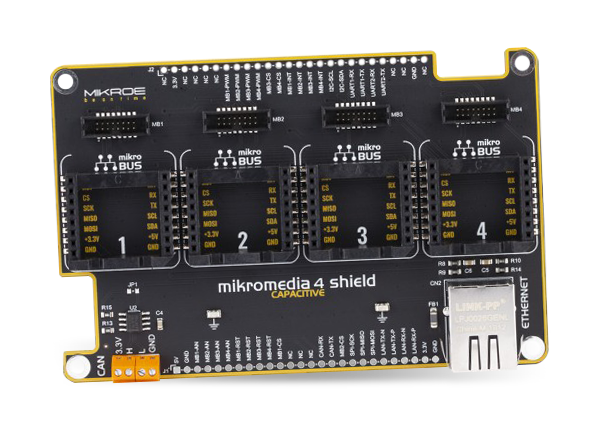 Mikromedia 4 CAPACITIVE Shield - Mikroe | Mouser