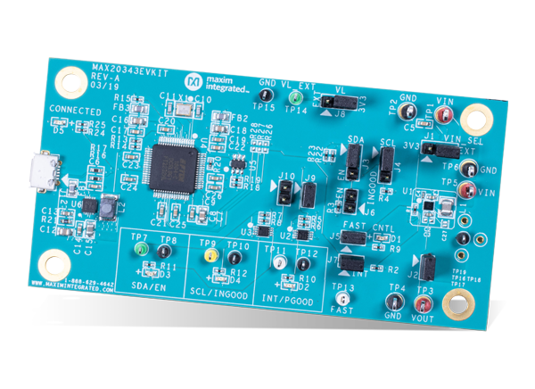 MAX20343EVKIT Evaluation Kit - Analog Devices / Maxim Integrated | Mouser