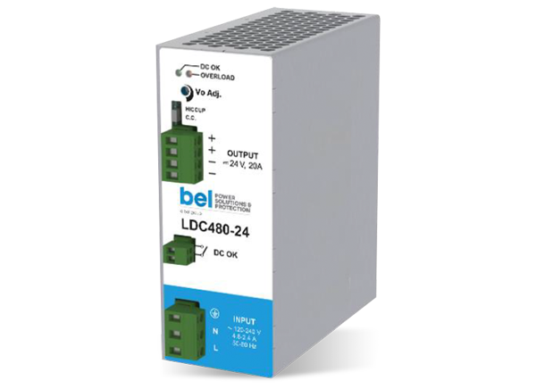 LDC480 480W DIN Rail Switching Power Supplies - Bel | Mouser