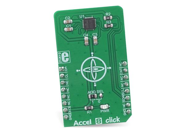 MIKROE-3341 Accel 8 Click - Mikroe | Mouser