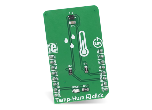 MIKROE-3331 Temp&Hum 9 Click - Mikroe | Mouser