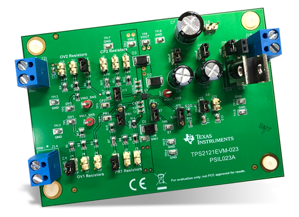 TPS212x Power MUX Evaluation Modules (EVMs) - TI | Mouser