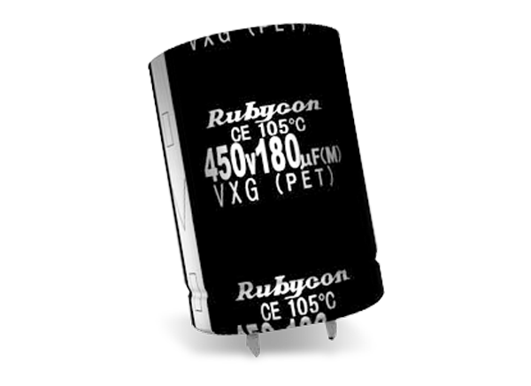 VXG Snap-In Aluminum Electrolytic Capacitors - Rubycon | Mouser