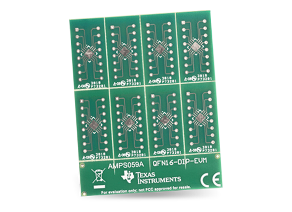 QFN16-DIP-EVM Op Amp Evaluation Module (EVM) - TI | Mouser