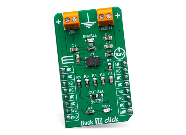 MIKROE-3569 Buck 10 Click - Mikroe | Mouser