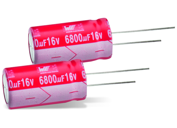 THT Aluminum Electrolytic Capacitors - Würth | Mouser