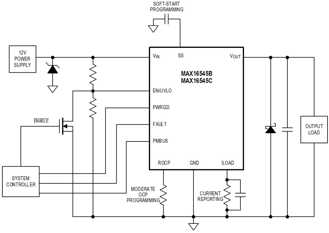 MAX16545B/MAX16545C Circuit-Breaker Protection IC - Analog Devices ...