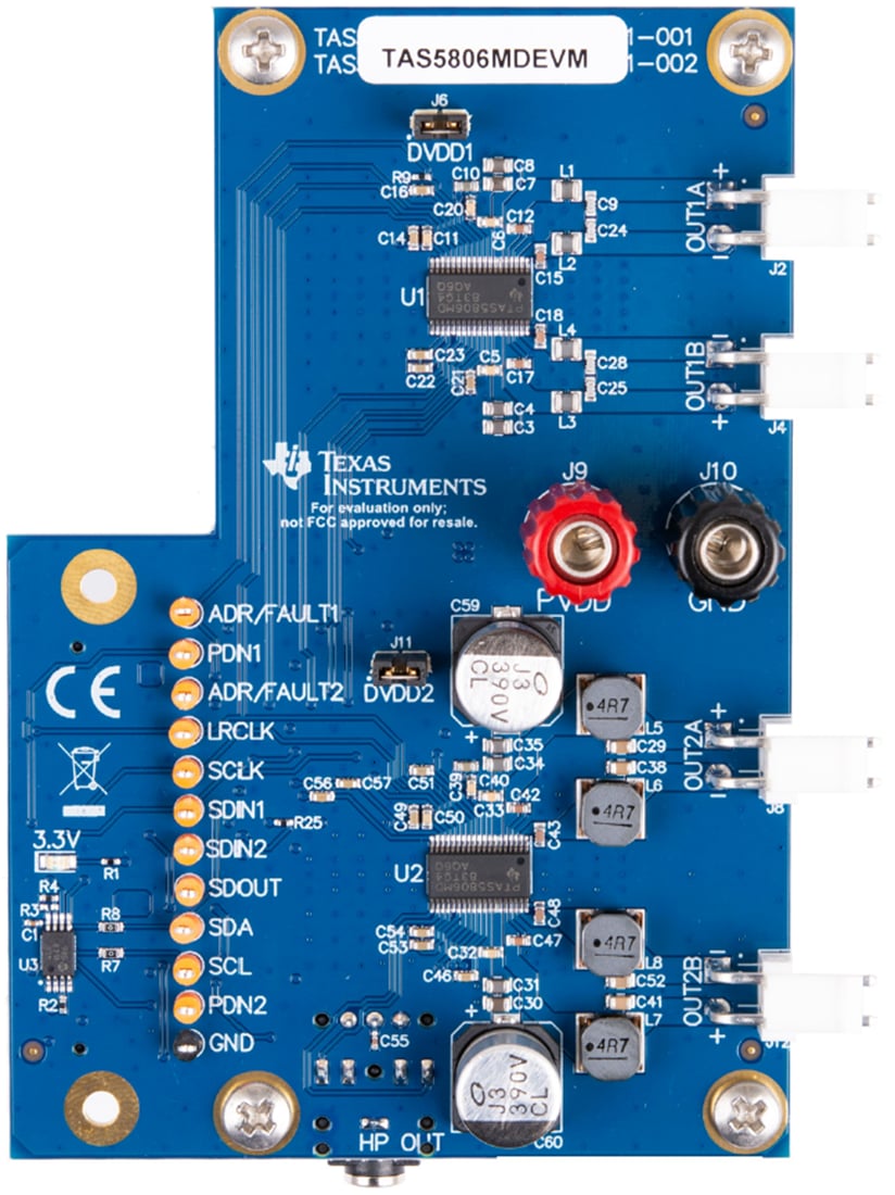 TAS5806MDEVM Amplifier Evaluation Module (EVM) - TI | Mouser