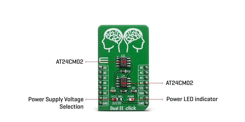 Dual EE Click - Mikroe | Mouser
