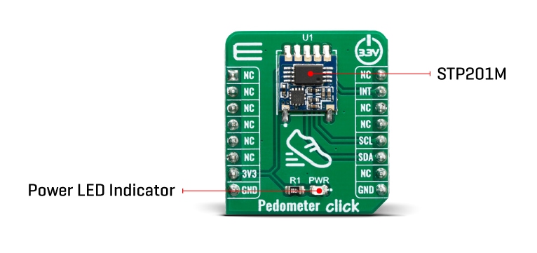 MIKROE-3567 Pedometer Click - Mikroe | Mouser