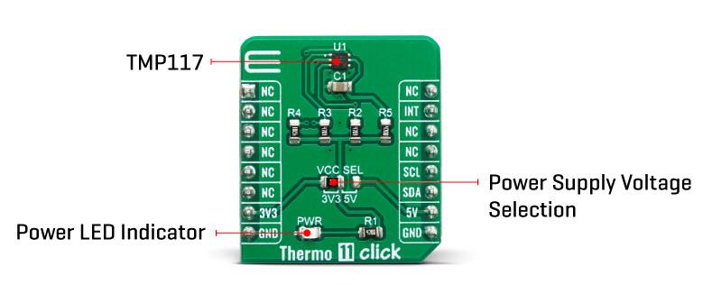 MIKROE-3600 Thermo 11 Click - Mikroe | Mouser