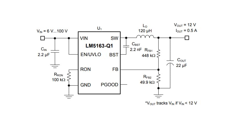 LM5163/LM5163-Q1 Synchronous Buck DC/DC Converters - TI | Mouser
