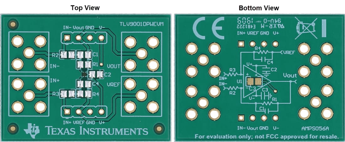 TLV9001DPWEVM Op Amp Evaluation Module (EVM) - TI | Mouser