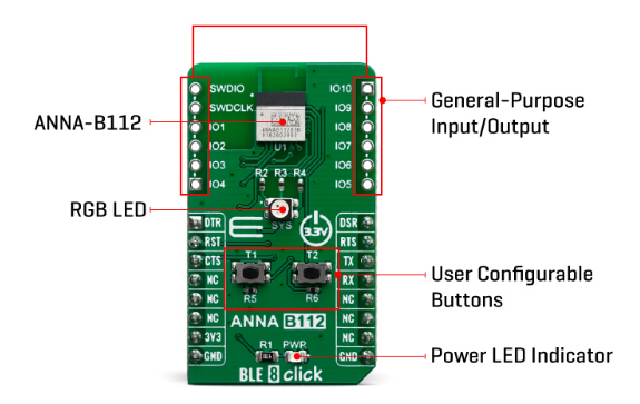 BLE 8 Module - Mikroe | Mouser