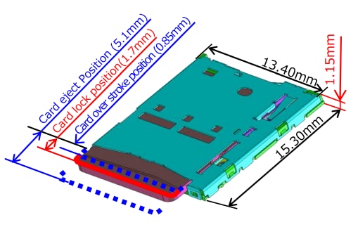 DM3NW MicroSD™ Card Connector - Hirose | Mouser