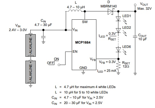 MCP1664 Switching Voltage Regulators - Microchip Technology | Mouser