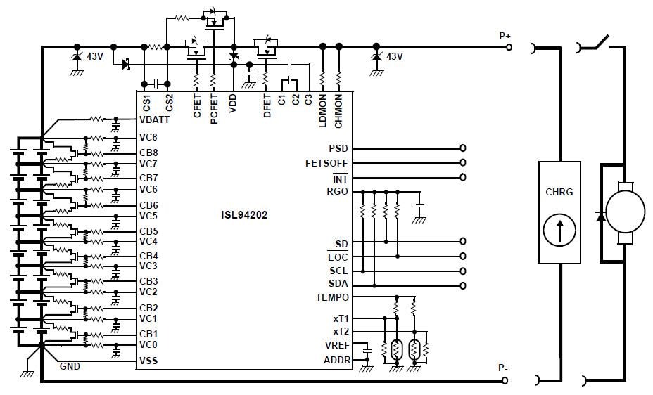 ISL94202 Li-ion Battery Pack Monitor - Renesas | Mouser