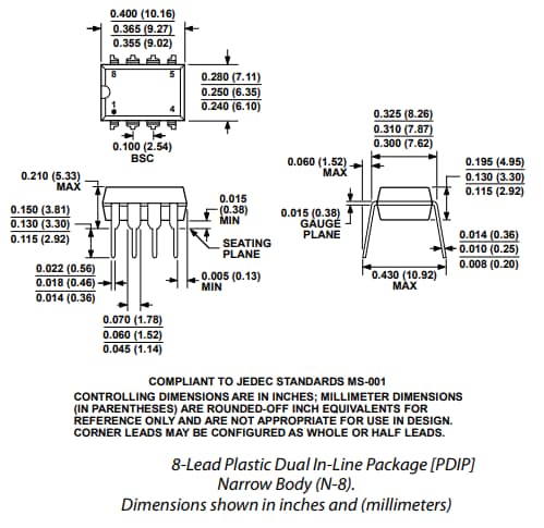 AD620 Instrumentation Amplifiers - ADI | Mouser