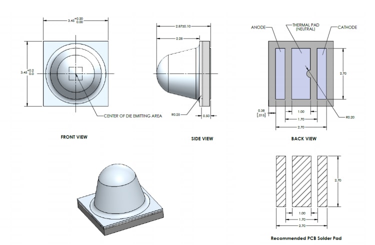 SST-05-IR Surface Mount Infrared LEDs - Luminus Devices | Mouser
