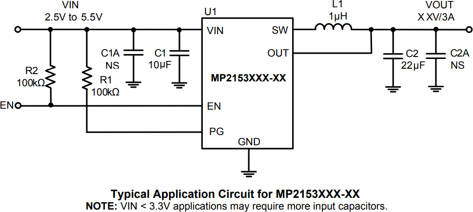 MP2153 Synchronous Step-Down Converters - MPS | Mouser
