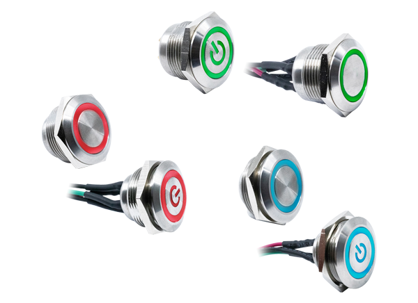 SV Short-Body Anti-Vandal Pushbutton Switches - E-Switch | Mouser