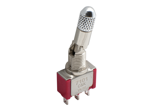 7000 Miniature "Grip Tip" Locking Toggle Switches - C&K Switches | Mouser