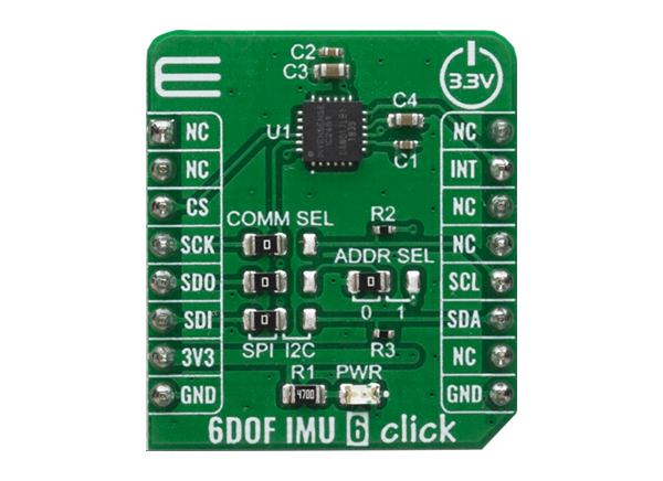 6DOF IMU 6 Click - Mikroe | Mouser