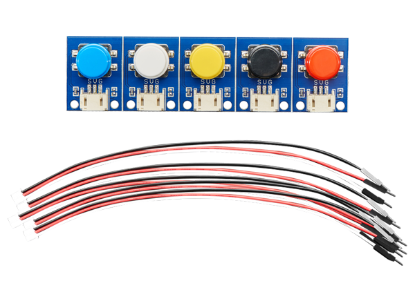 STEMMA Wired Tactile Push-Button Pack - Adafruit | Mouser