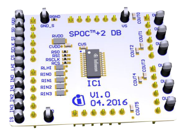 SPOC™+2 BTS71033-6ESA Daughterboard - Infineon Technologies | Mouser