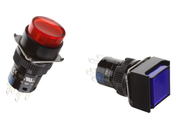 PLP16 Panel Mount LED Sealed Pushbutton Switches - C&K Switches | Mouser