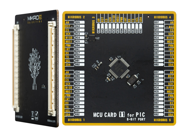 MCU Card 11 for PIC PIC18F57Q43 - Mikroe | Mouser