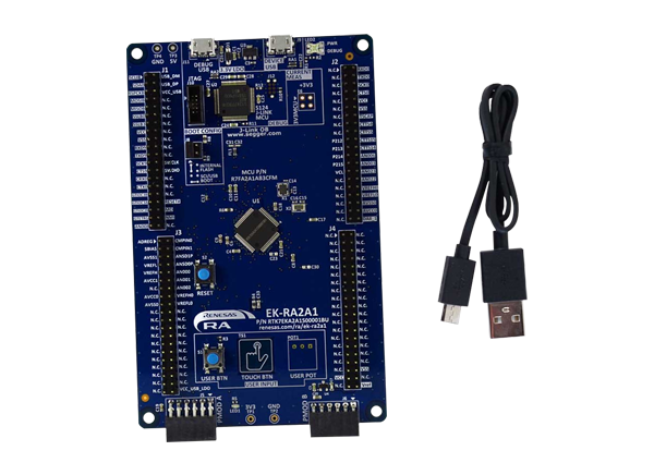 EK-RA2A1 Evaluation Kit for RA2A1 MCU Group - Renesas | Mouser