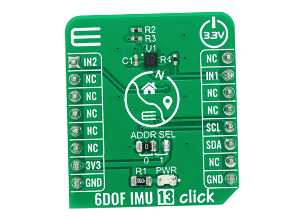 6DOF IMU 13 Click - Mikroe | Mouser
