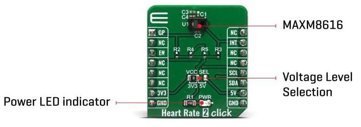 Heart Rate 2 Click - Mikroe | Mouser