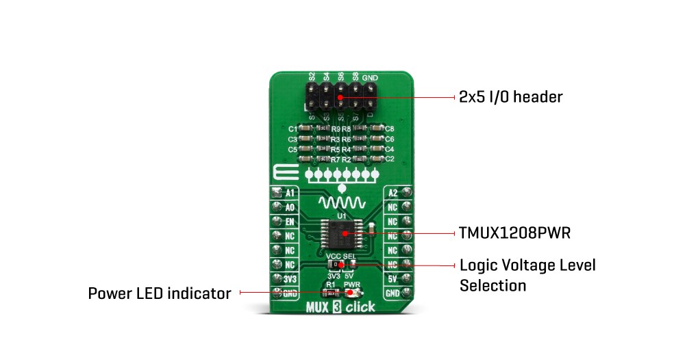 MUX 3 Click - Mikroe | Mouser