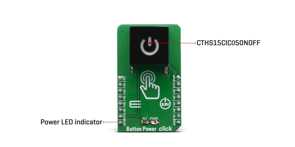 Button Power Click - Mikroe | Mouser