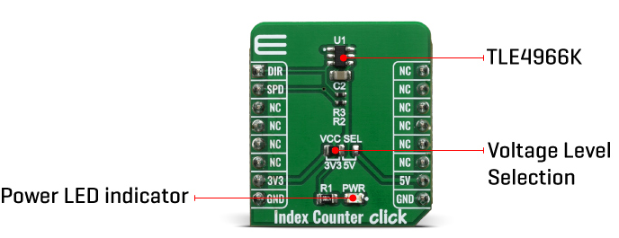 Index Counter Click - Mikroe | Mouser