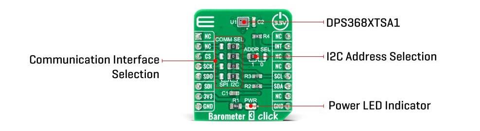 Barometer 3 Click - Mikroe | Mouser